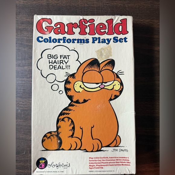 Toys | Vintage 1978 Garfield Colorforms Play Set Complete | Poshmark